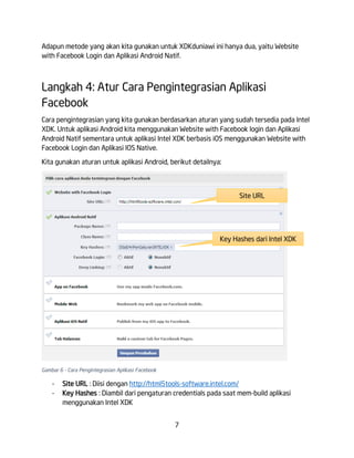 Modul 7 integrasi aplikasi dengan facebook api menggunakan intel xdk | PDF
