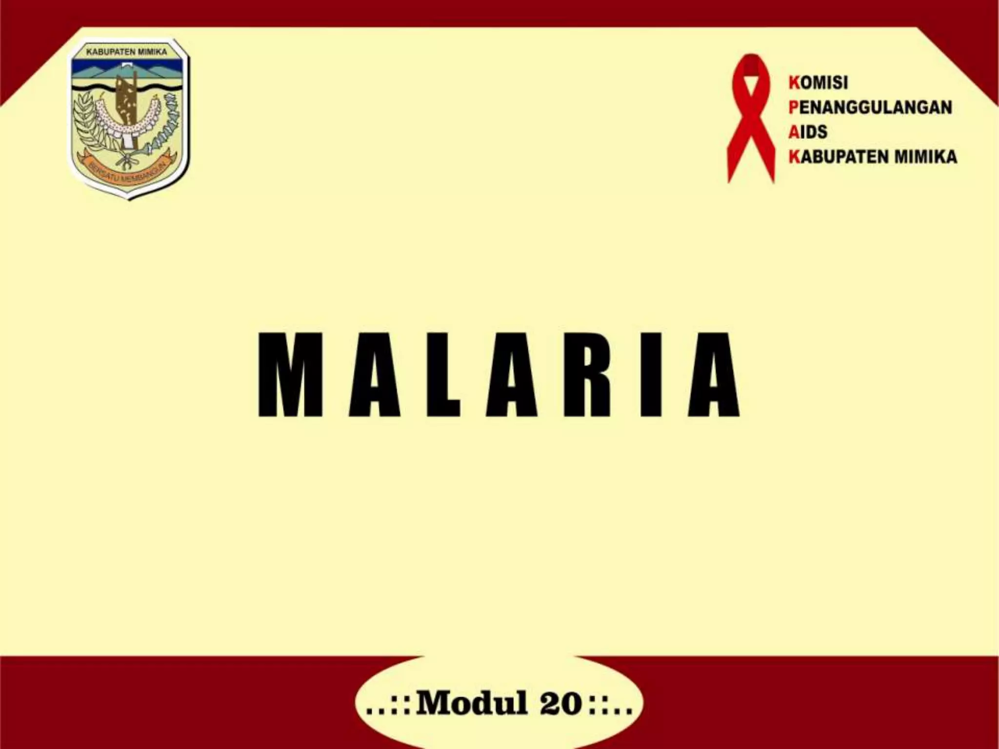 Modul 20 malaria | PPSX