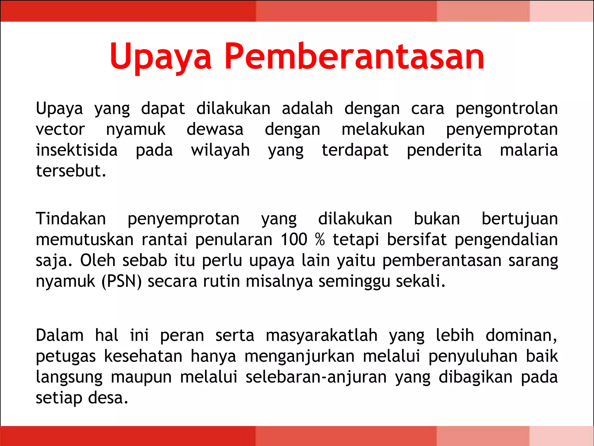 Modul 20 malaria | PPSX