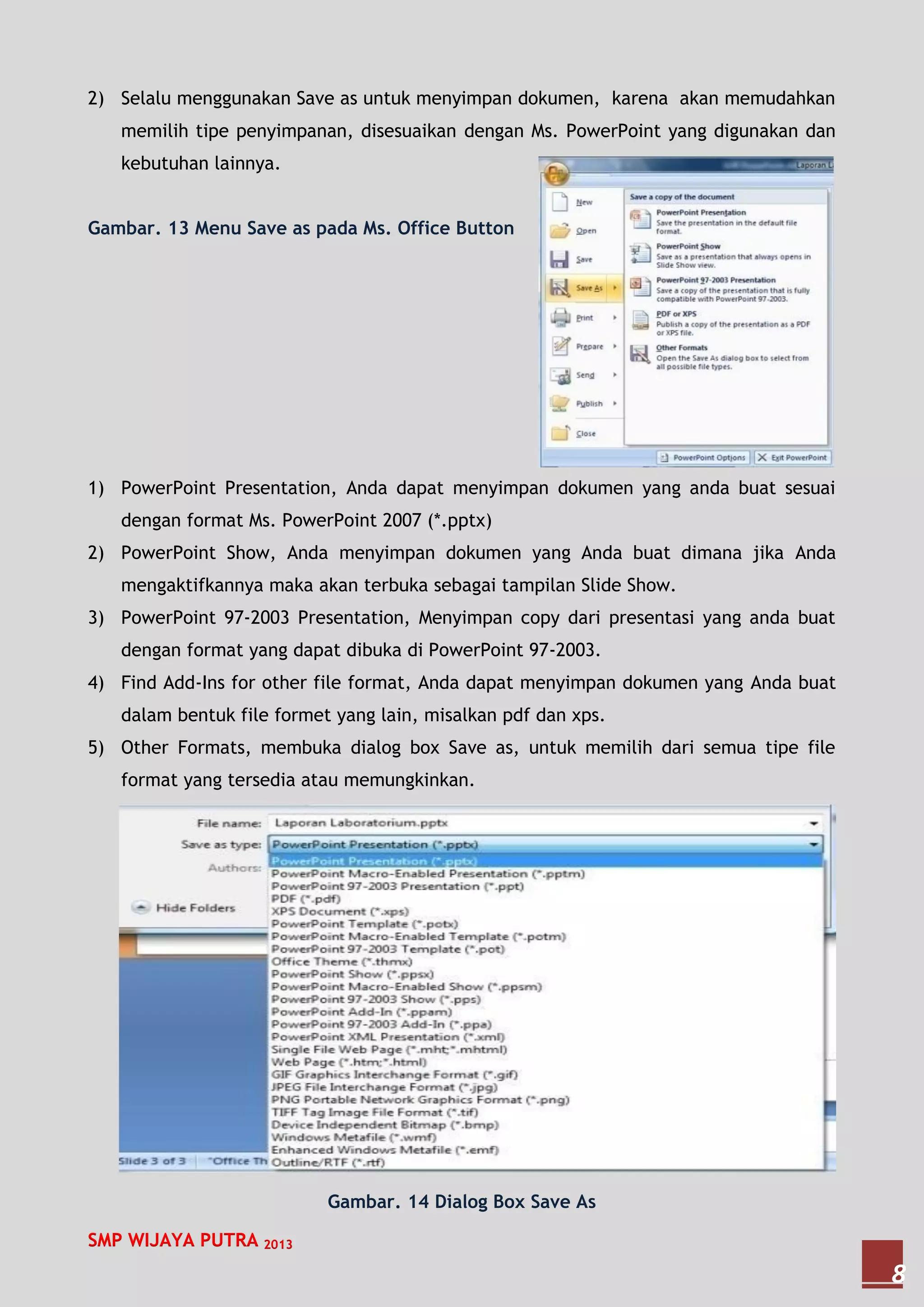 Modul power point 2007 | PDF