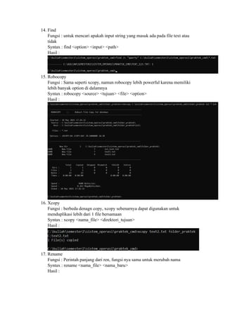 Perintah CMD Untuk Manajemen File | PDF