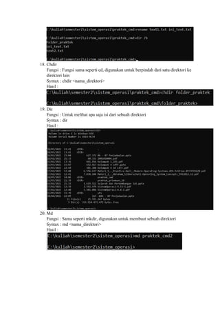 Perintah CMD Untuk Manajemen File | PDF
