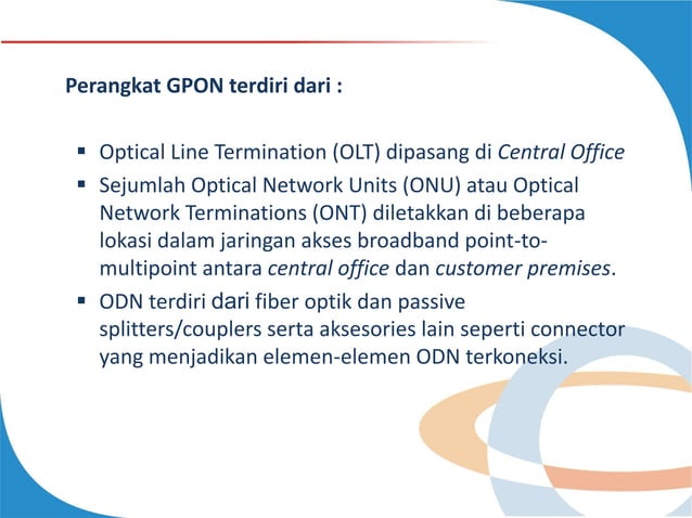 Modul 2 overview gpon | PPT