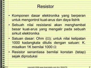 Modul 2 resistor dan kode warna | PDF