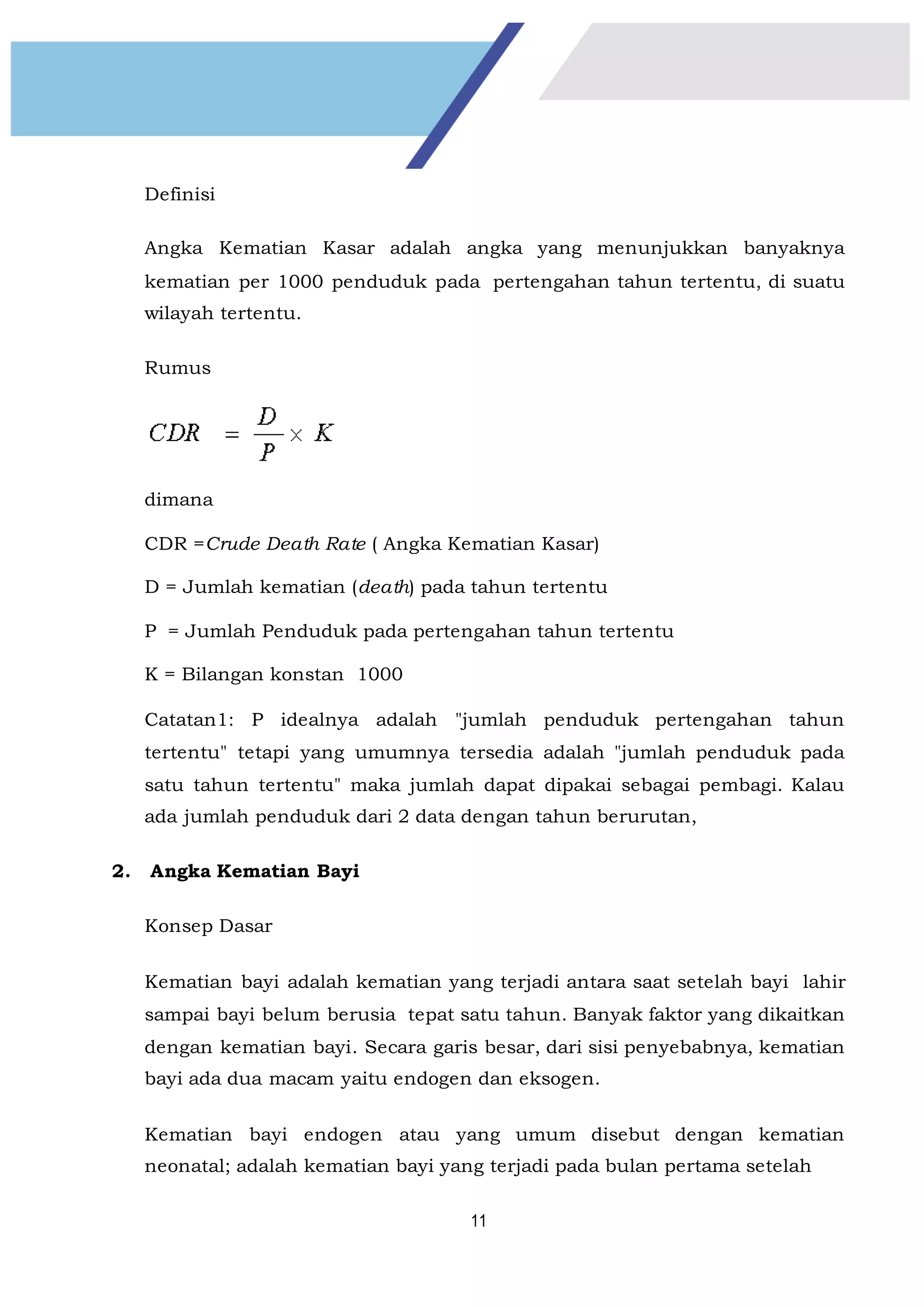 Modul 3. mortalitas | PDF