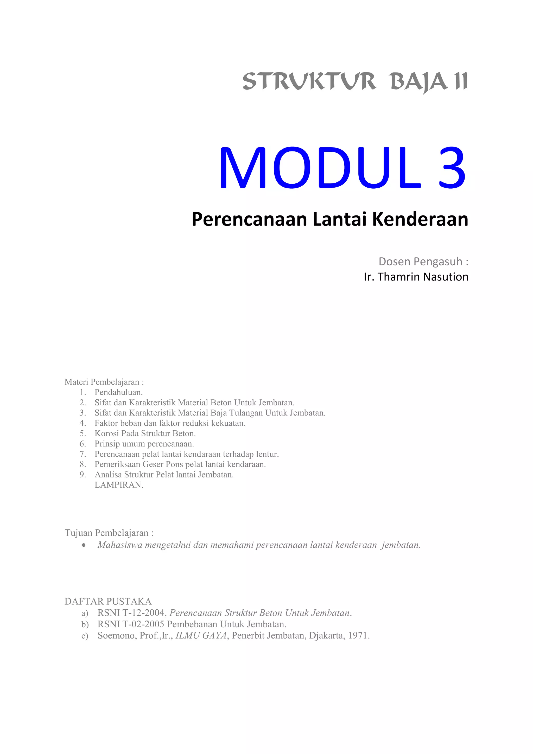 Modul 3-perencanaan-lantai-kenderaan | PDF