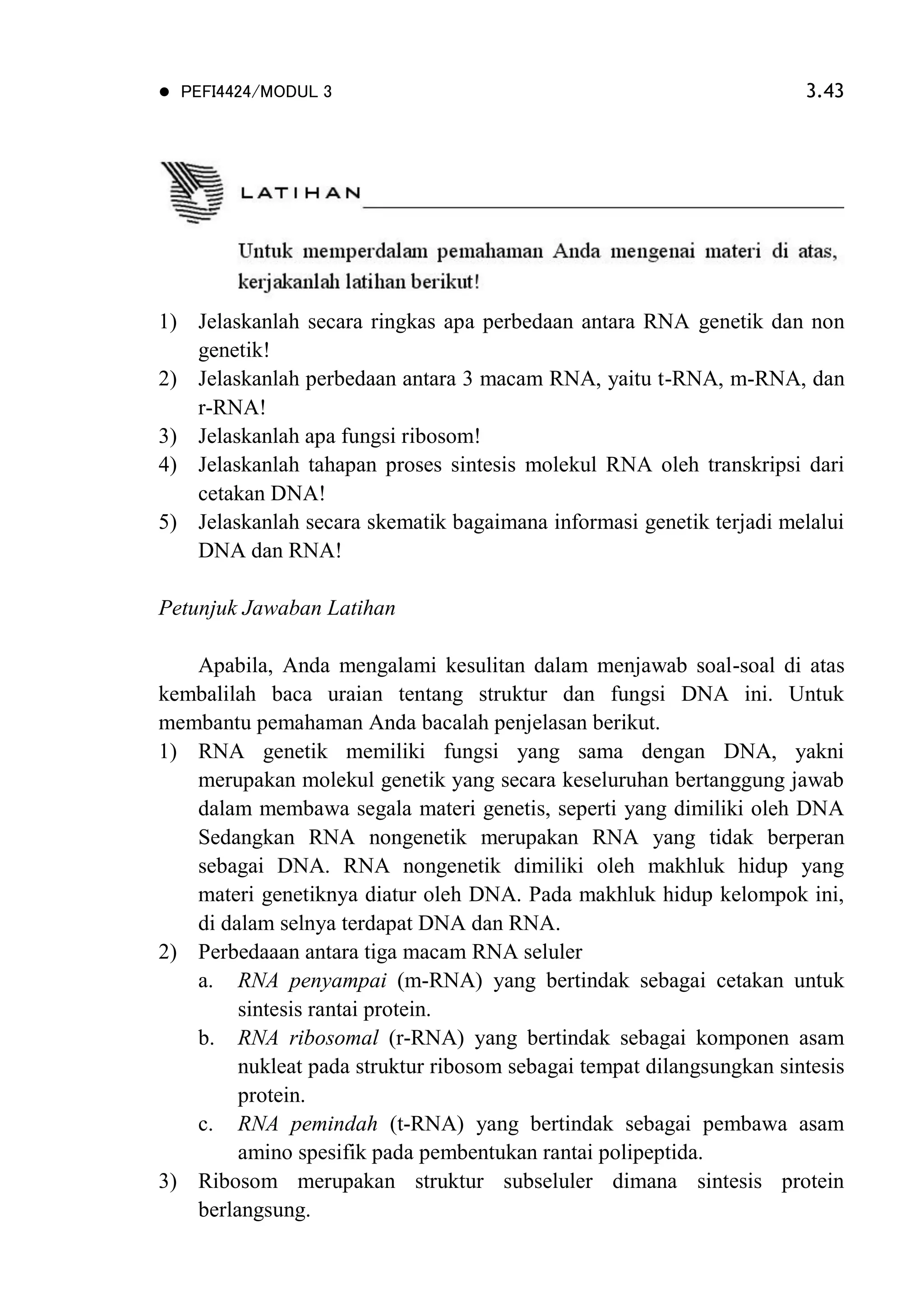 Modul 3-strukturdan-fungsi-dna-dan-rna1 | PDF