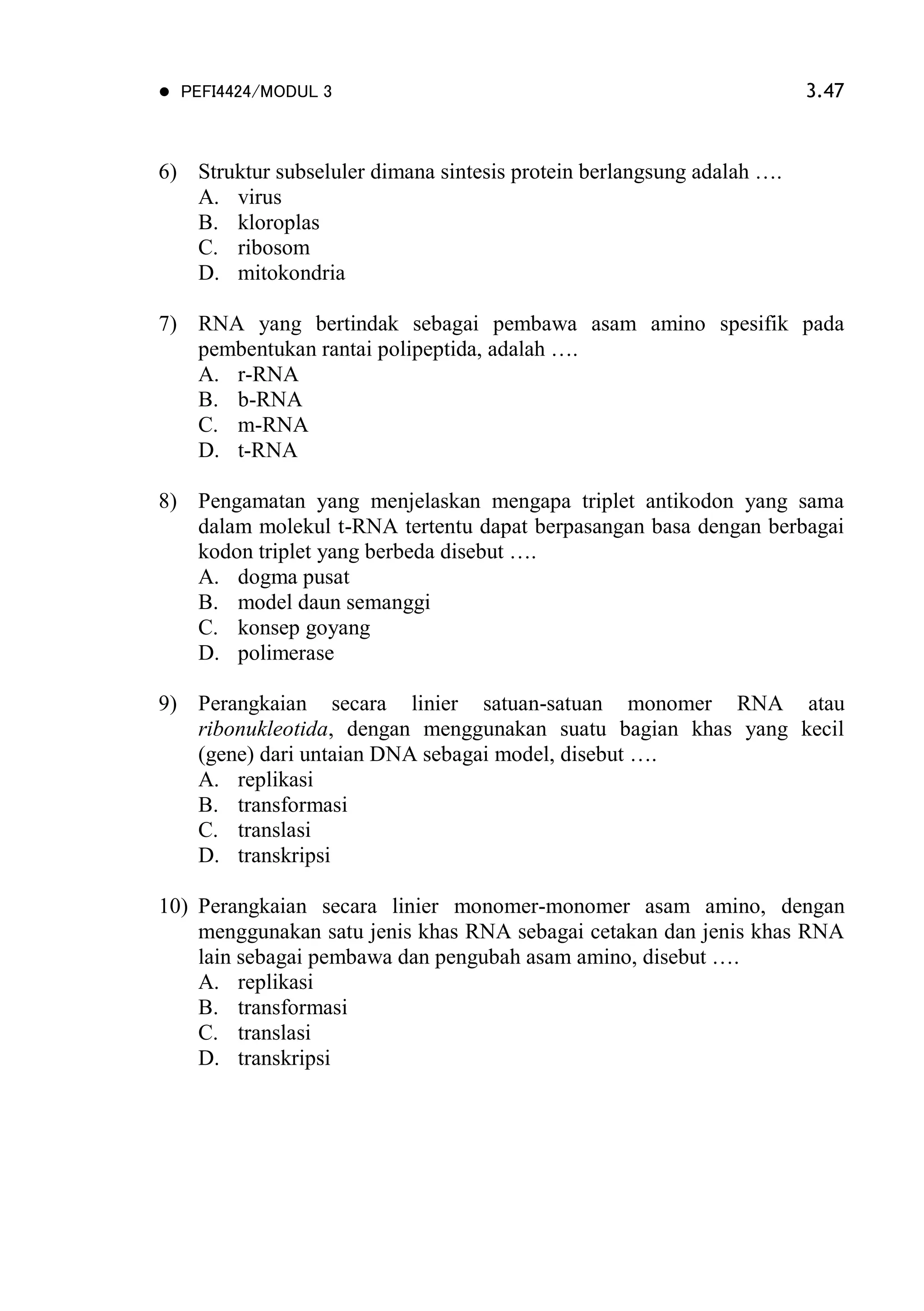 Modul 3-strukturdan-fungsi-dna-dan-rna1 | PDF