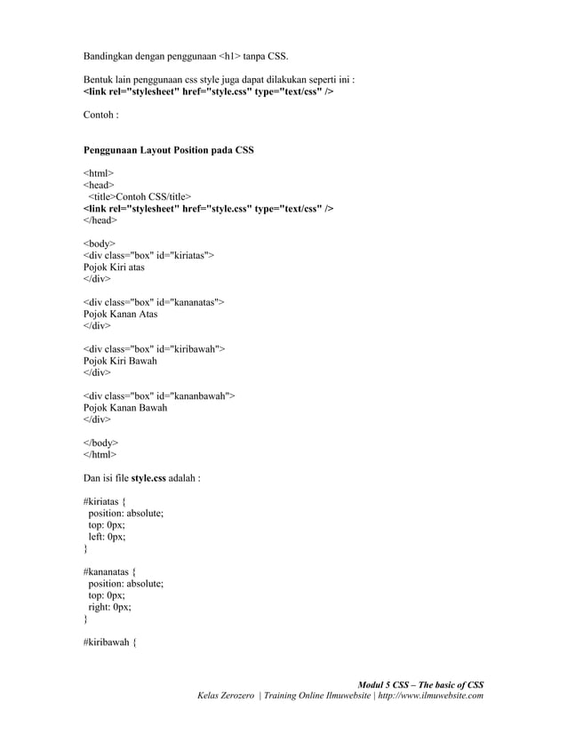 Modul 5-css-dasar-css | PDF