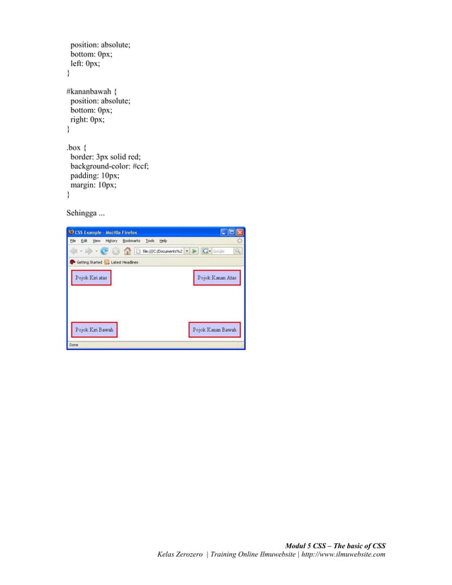 Modul 5-css-dasar-css | PDF