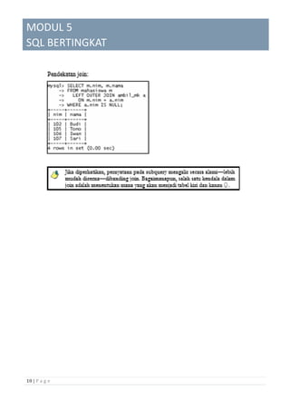 SQL bertingkat | PDF