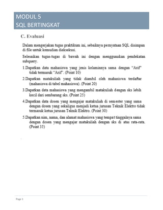 SQL bertingkat | PDF