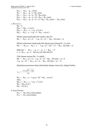 Modul 8-bangunan portal dengan rasuk gerber | PDF