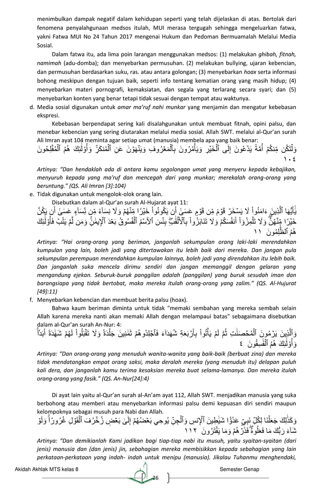Modul ajar semester genap akidah akhlak kelas 8.pdf