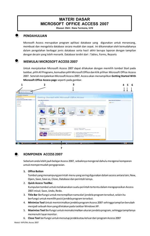 Modul access-20071 | PDF