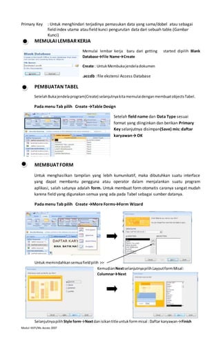 Modul access-20071 | PDF