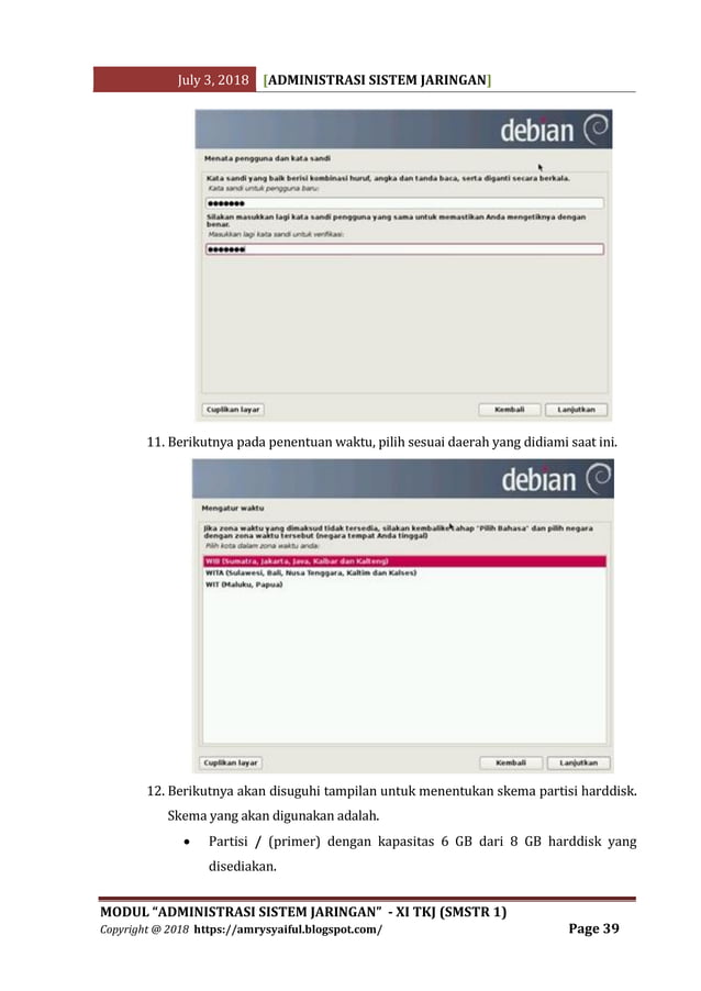 Modul administrasi sistem jaringan xi - 1 rev (self) | PDF