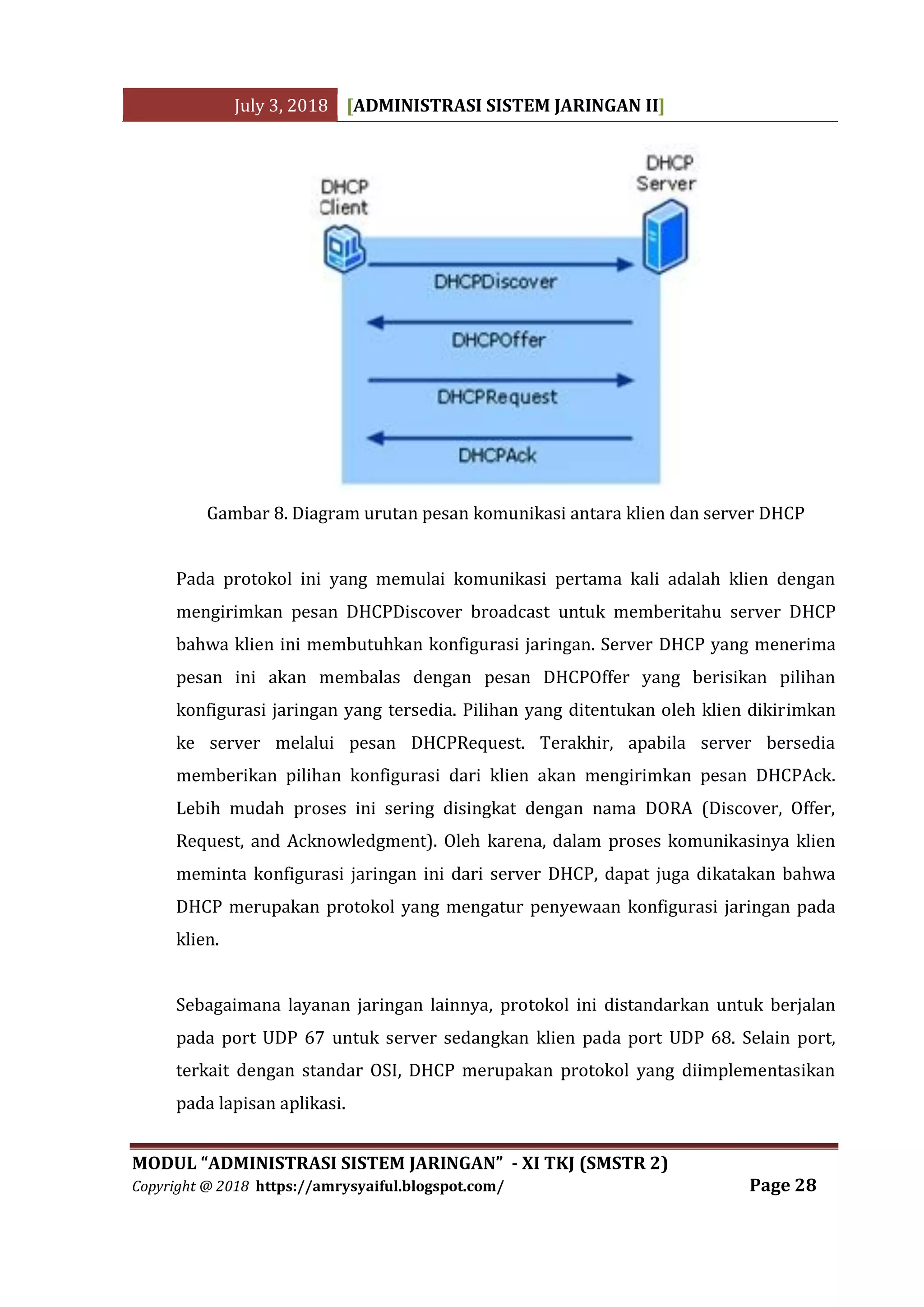 Modul administrasi sistem jaringan xi - 2 rev (self) | PDF