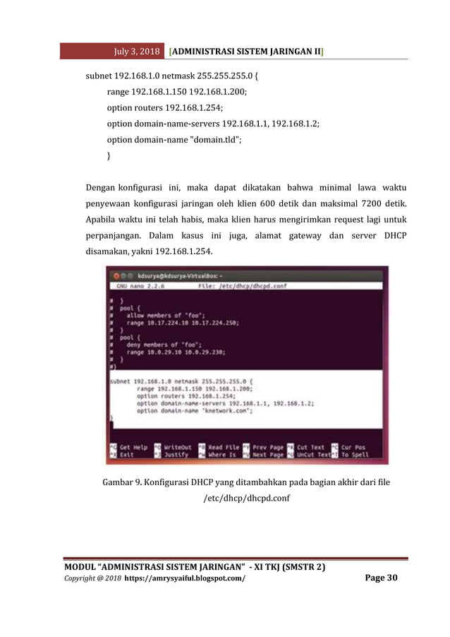 Modul administrasi sistem jaringan xi - 2 rev (self) | PDF