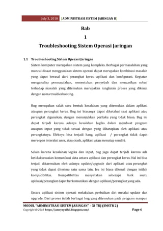 Modul administrasi sistem jaringan xi - 2 rev (self) | PDF