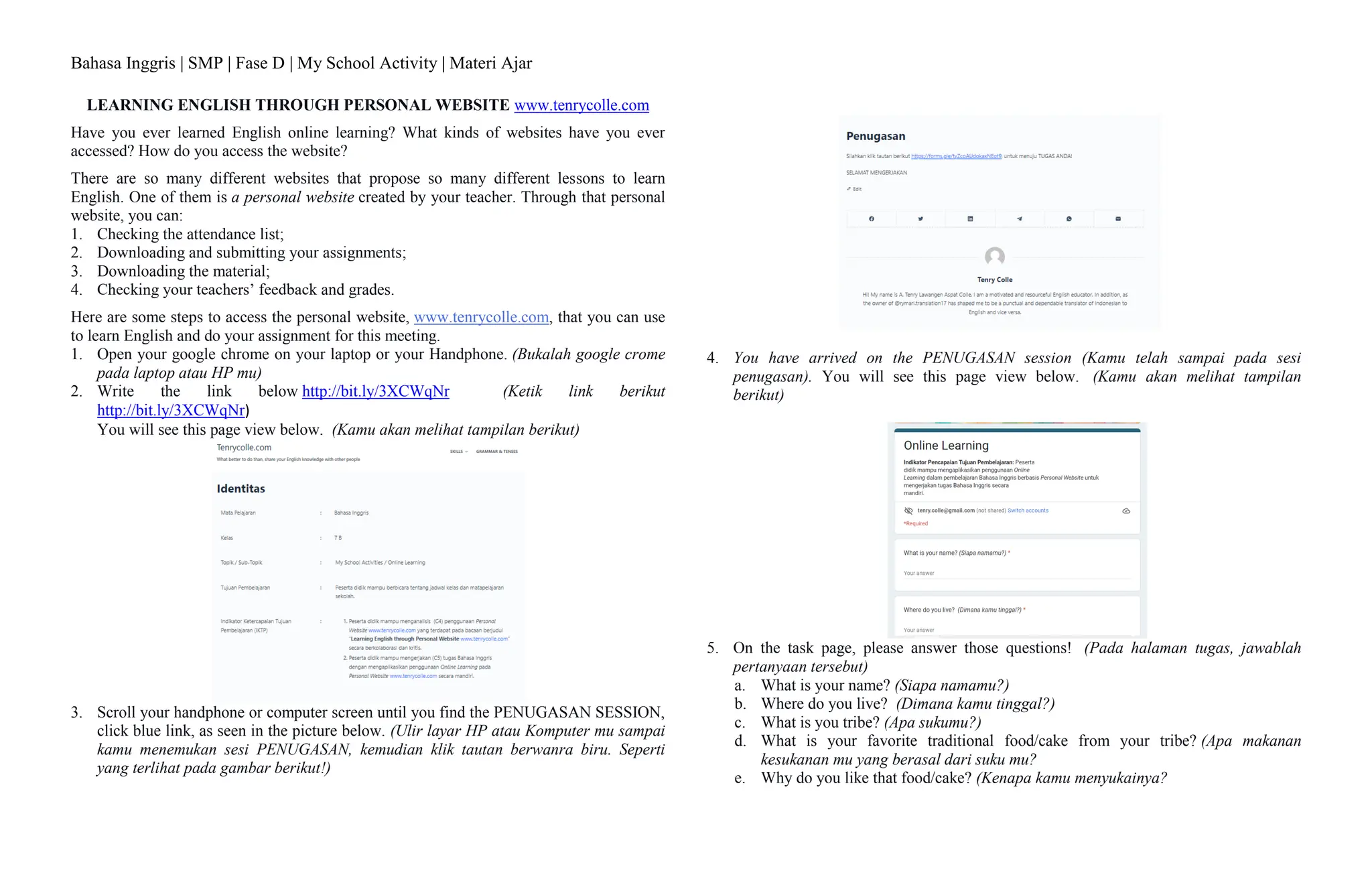 MODUL-AJAR-A.-TENRY-LAWANGEN, my school activity | PDF