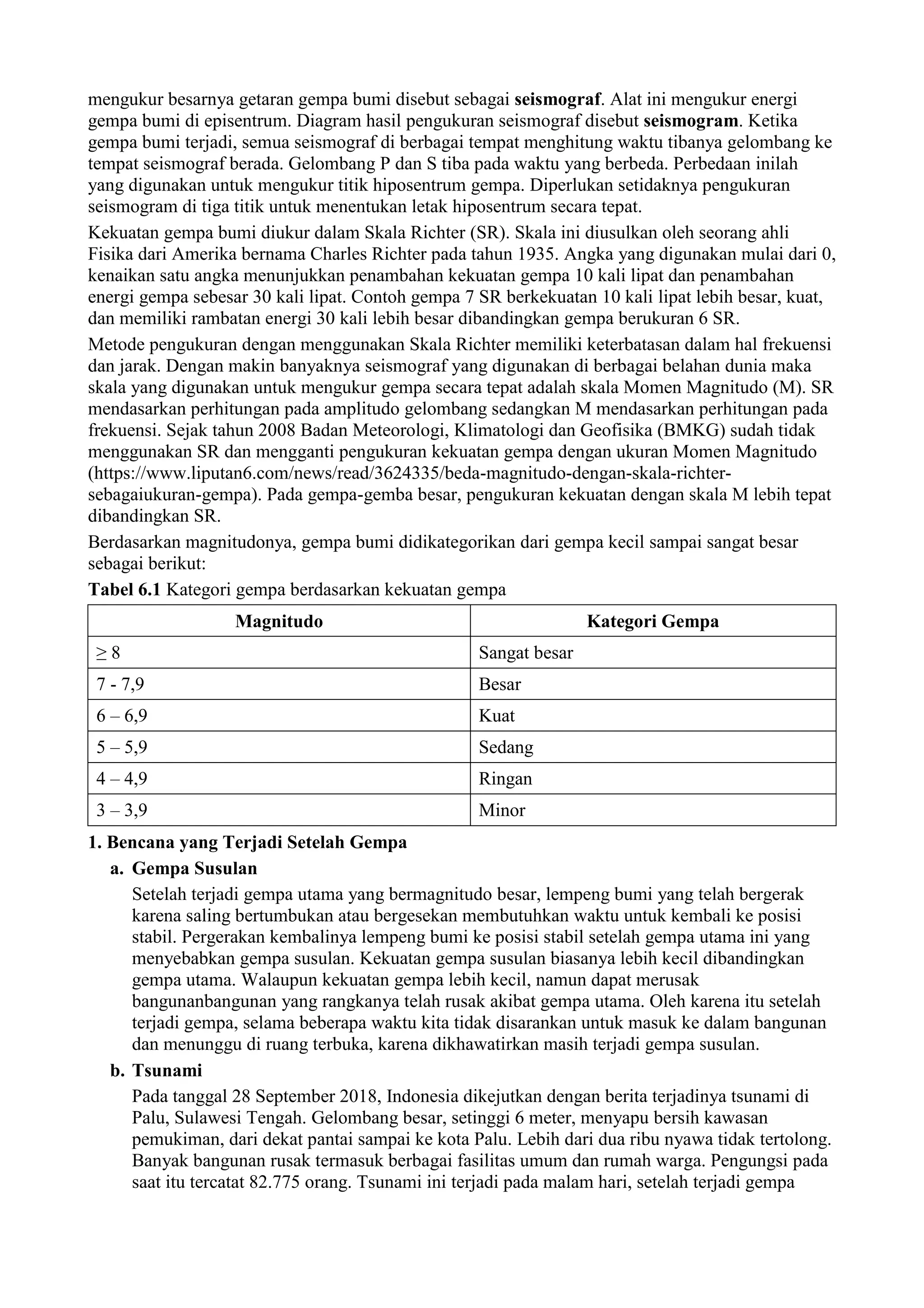 Modul Ajar Ipa kelas 8 Struktur Bumi dan perkembangannya | PDF