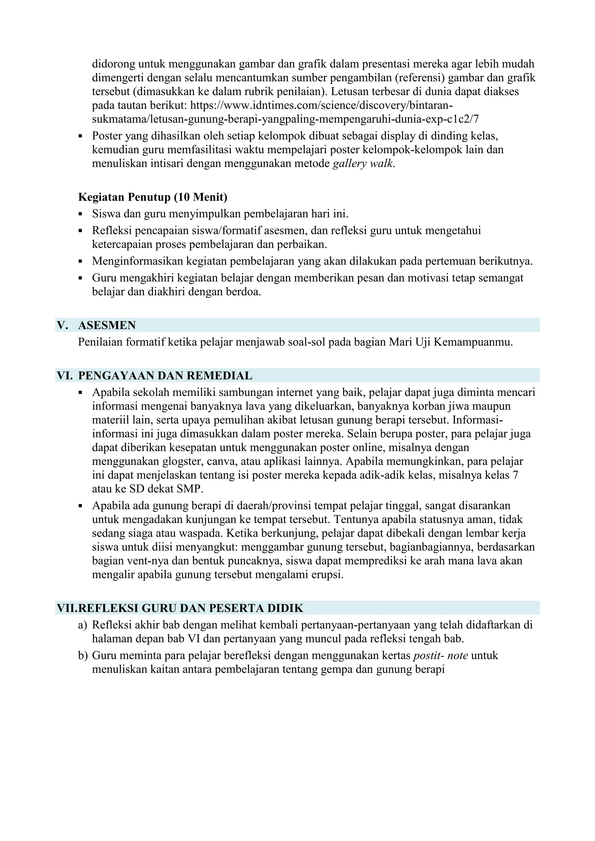 Modul Ajar Ipa kelas 8 Struktur Bumi dan perkembangannya | PDF