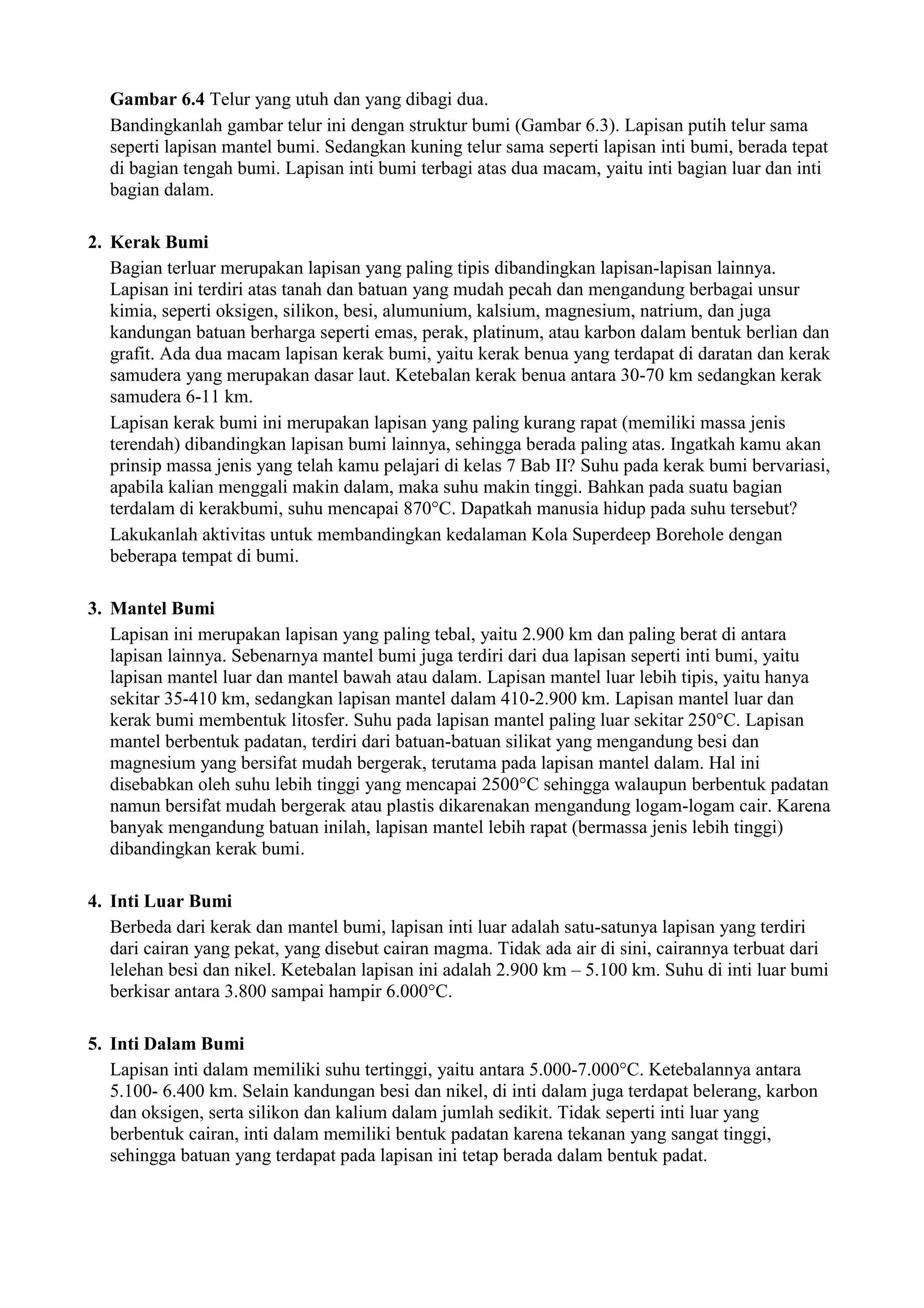Modul Ajar Ipa kelas 8 Struktur Bumi dan perkembangannya | PDF