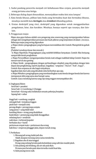 MODUL BAHASA INDONESIA BAB III CERPEN KELAS IX TINGKAT SMP-K13 | PDF