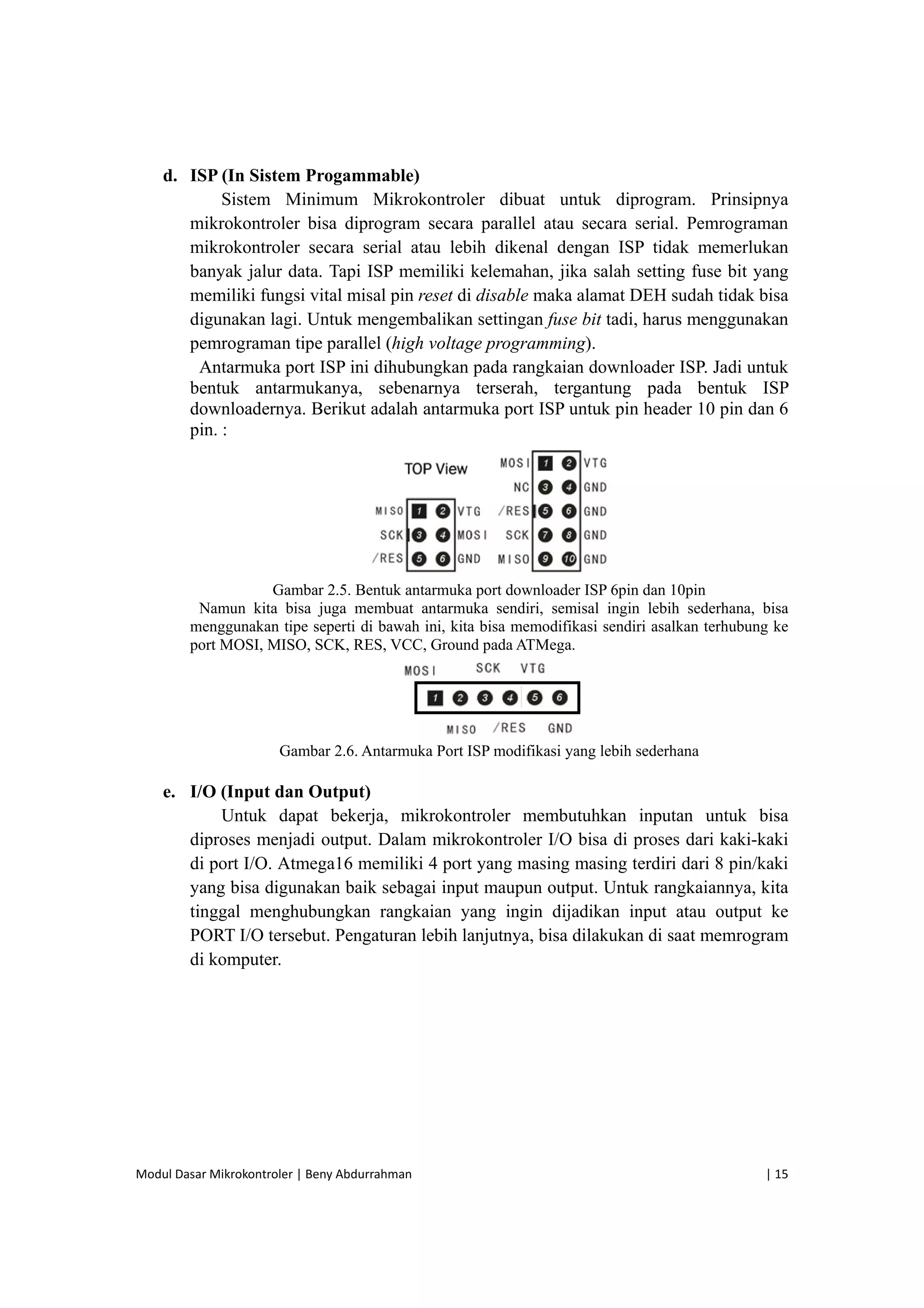 Modul dasar-mikrokontroler-bab-ii-kebutuhan-hardware-at mega16 | PDF