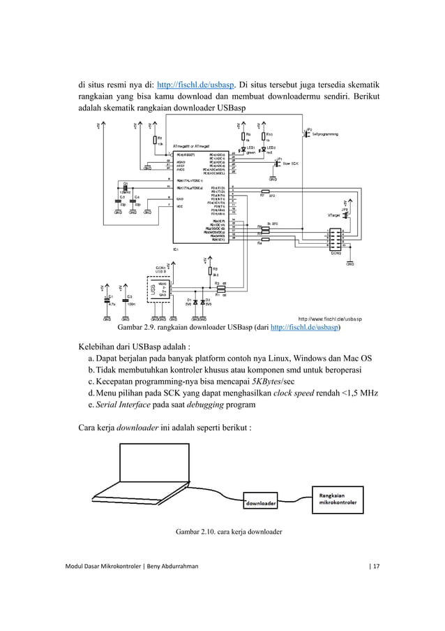 Modul dasar-mikrokontroler-bab-ii-kebutuhan-hardware-at mega16 | PDF