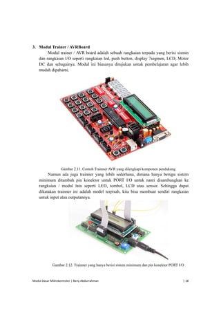 Modul dasar-mikrokontroler-bab-ii-kebutuhan-hardware-at mega16 | PDF