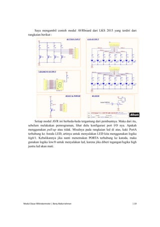 Modul dasar-mikrokontroler-bab-ii-kebutuhan-hardware-at mega16 | PDF