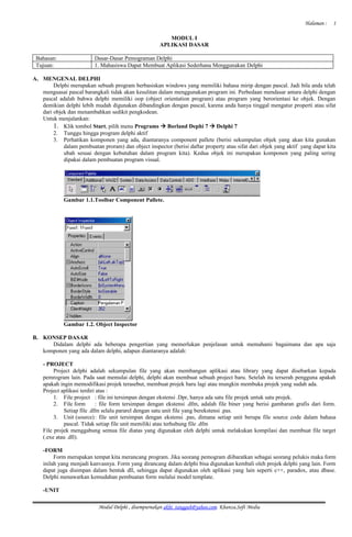 Modul Delphi ,buat pemula | PDF