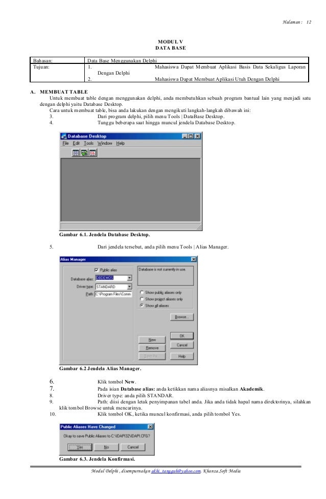 Modul Delphi ,buat pemula