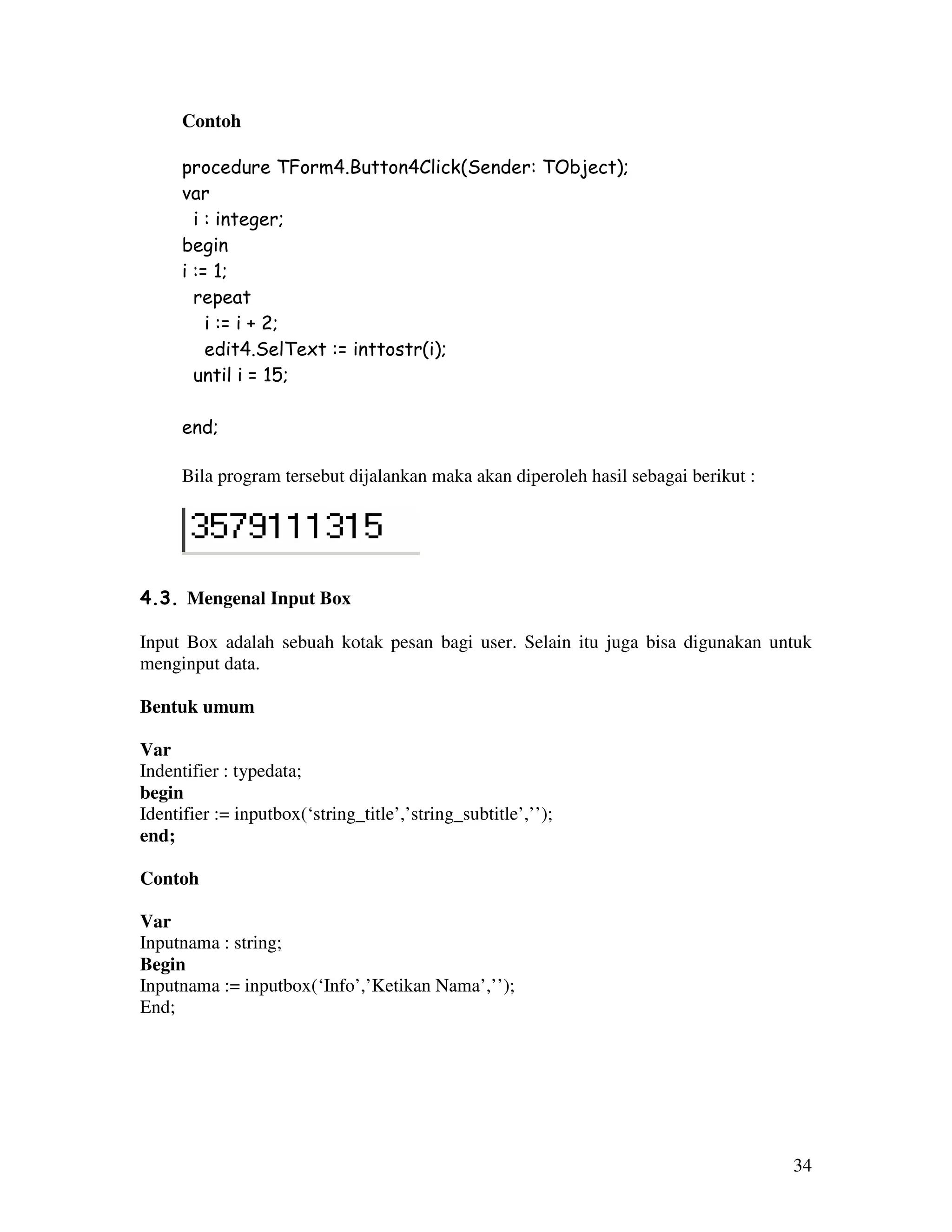 Modul delphi-7 | PDF