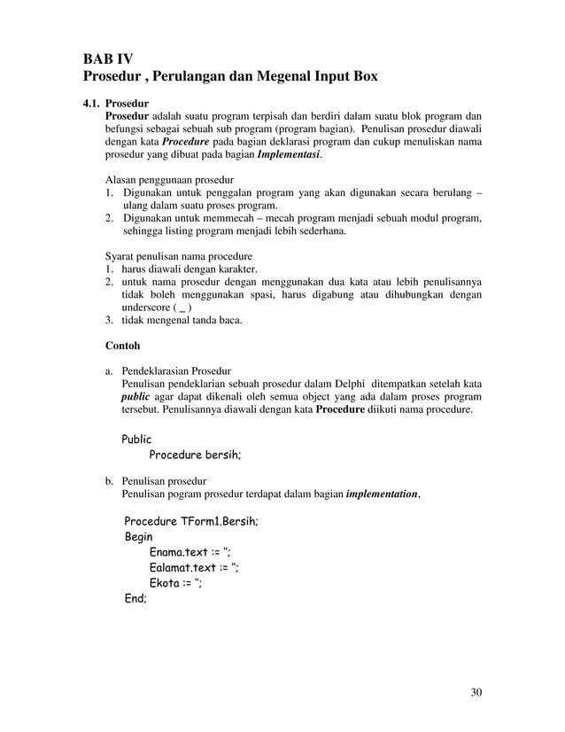 Modul delphi-7 | PDF