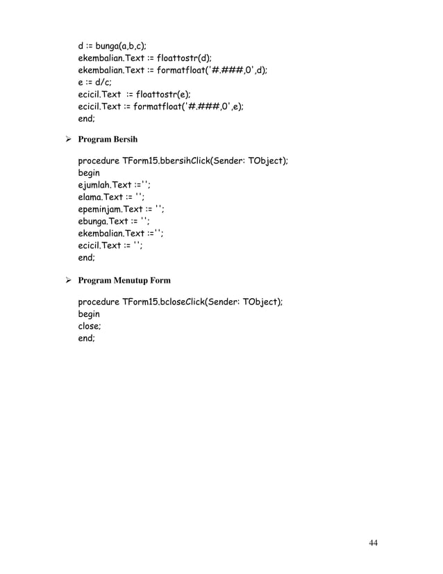 Modul delphi-7 | PDF
