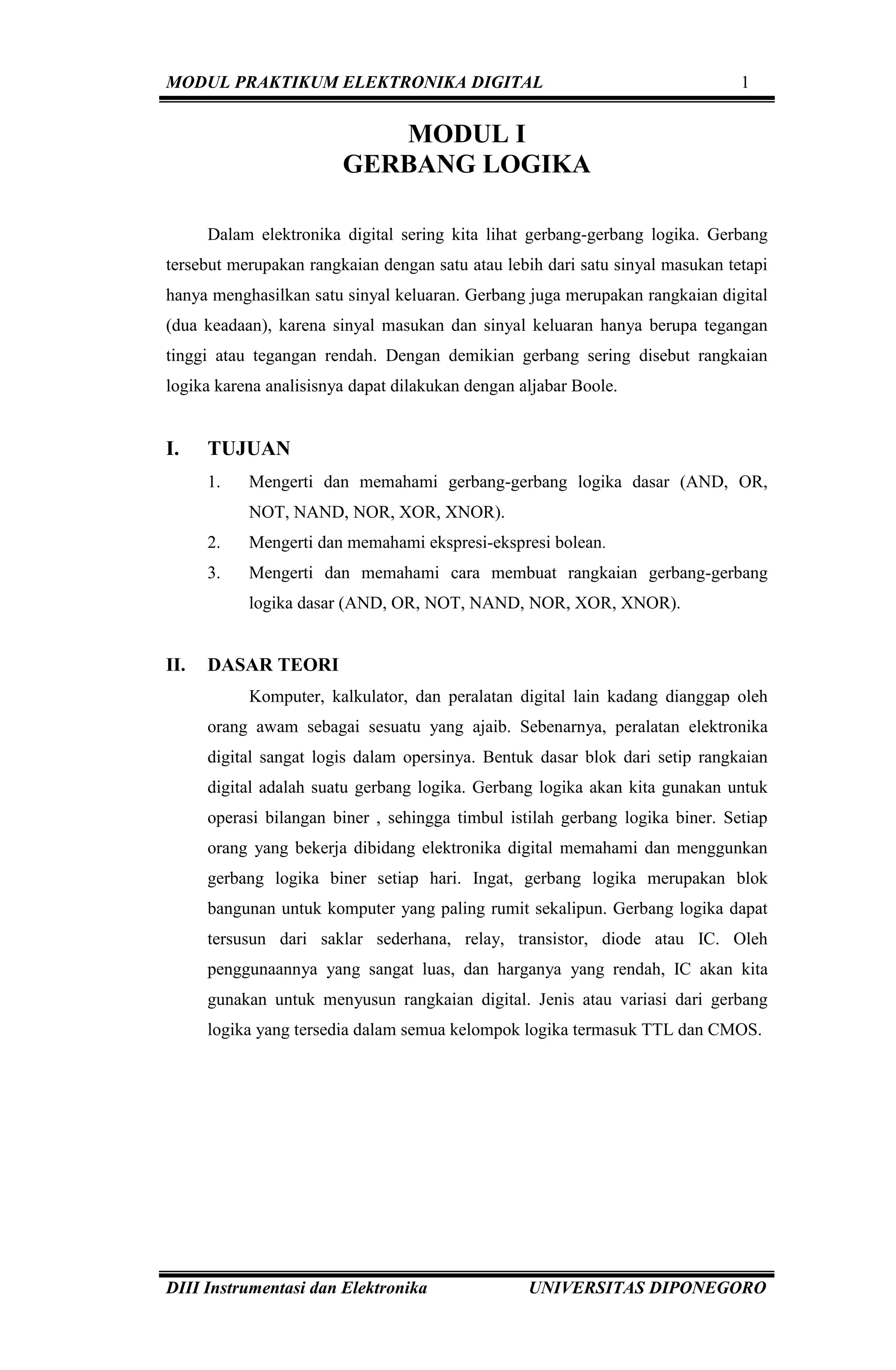 Modul elekronika-digital | PDF