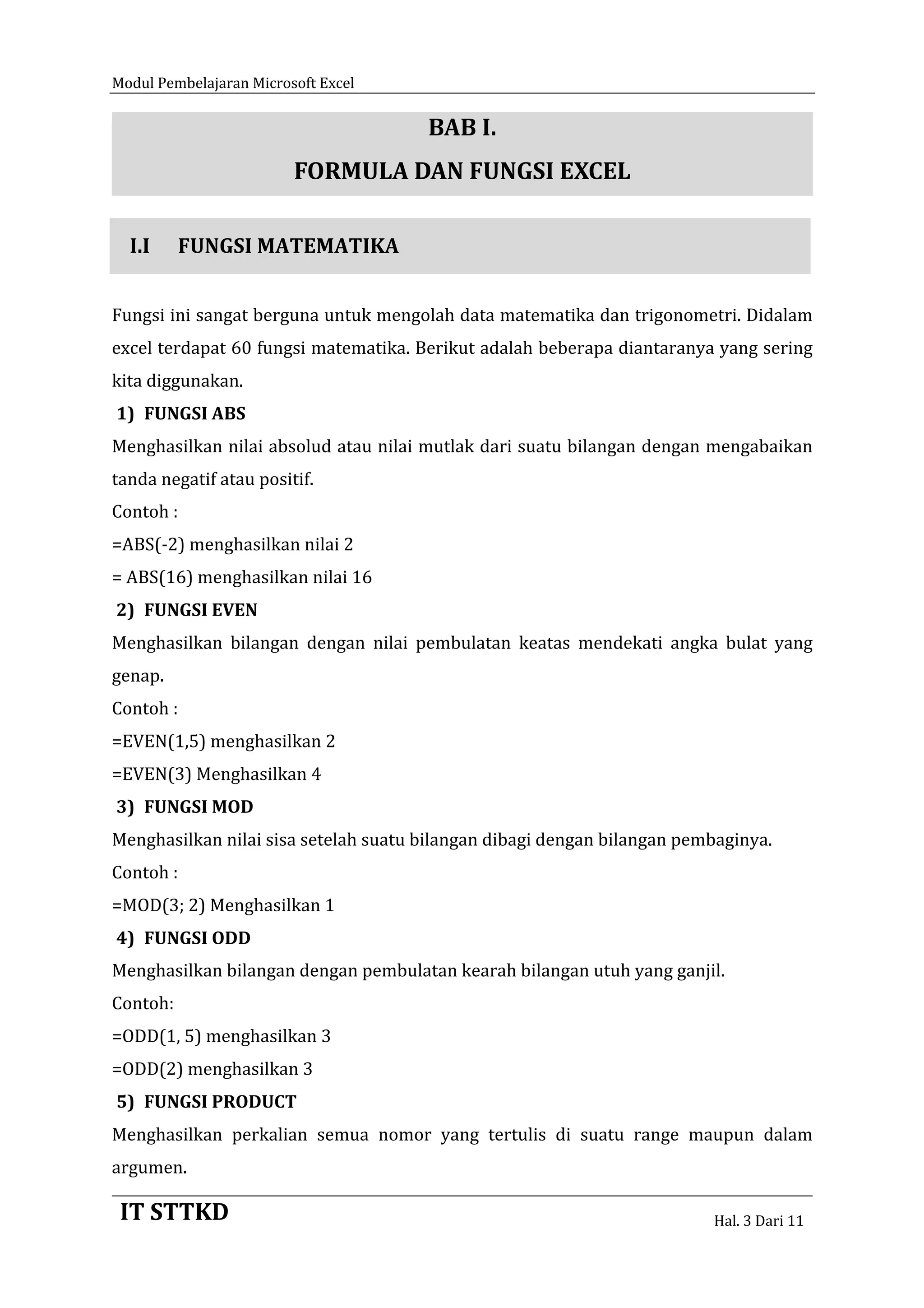 Modul Belajar Microsoft Excel bagi pemula.pdf