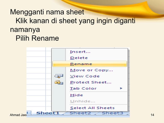 Modul Microsoft Excel PPT | PPT