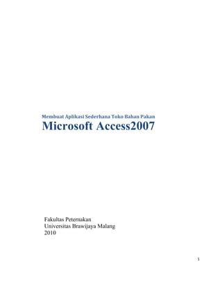 Modul ii-membuat-aplikasi-sederhana-toko-bahan-pakan | PDF