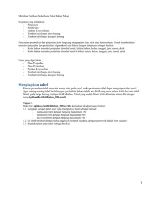 Modul ii-membuat-aplikasi-sederhana-toko-bahan-pakan | PDF
