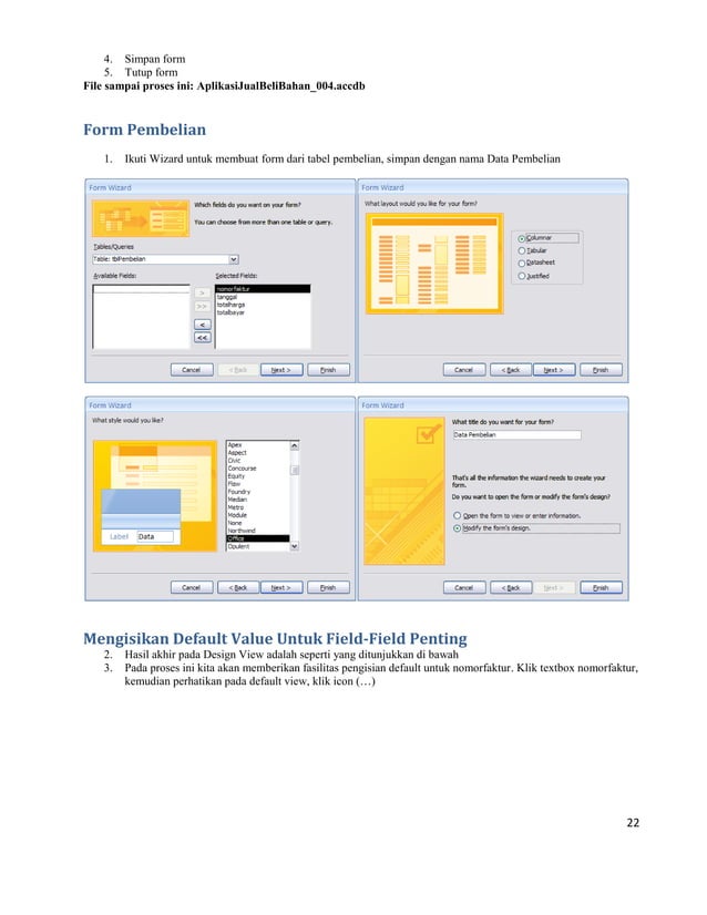 Modul ii-membuat-aplikasi-sederhana-toko-bahan-pakan | PDF