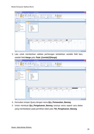 Cara buat aplikasi jualan pulsa sederhana menggunakan microsoft access ...