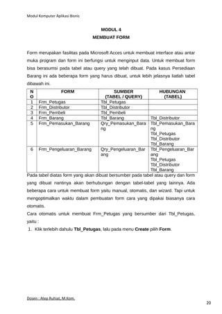 Cara buat aplikasi jualan pulsa sederhana menggunakan microsoft access ...