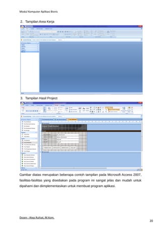 Cara buat aplikasi jualan pulsa sederhana menggunakan microsoft access | DOC