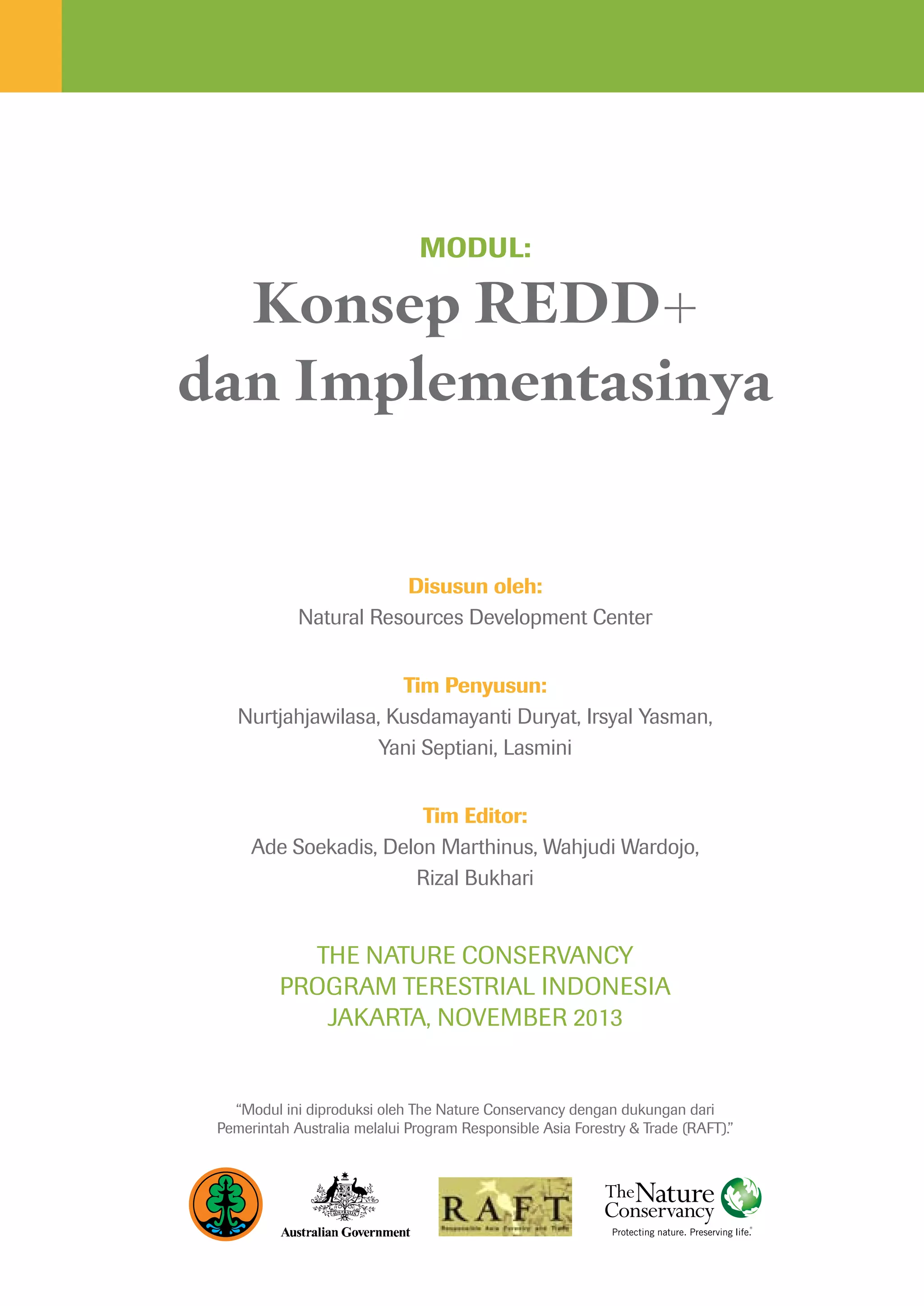 Modul Konsep REDD+ | PDF