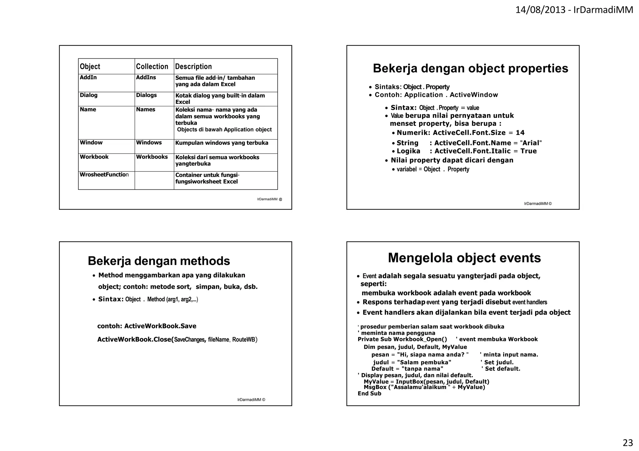 Modul kuliah-vba-lengkap ok | PDF