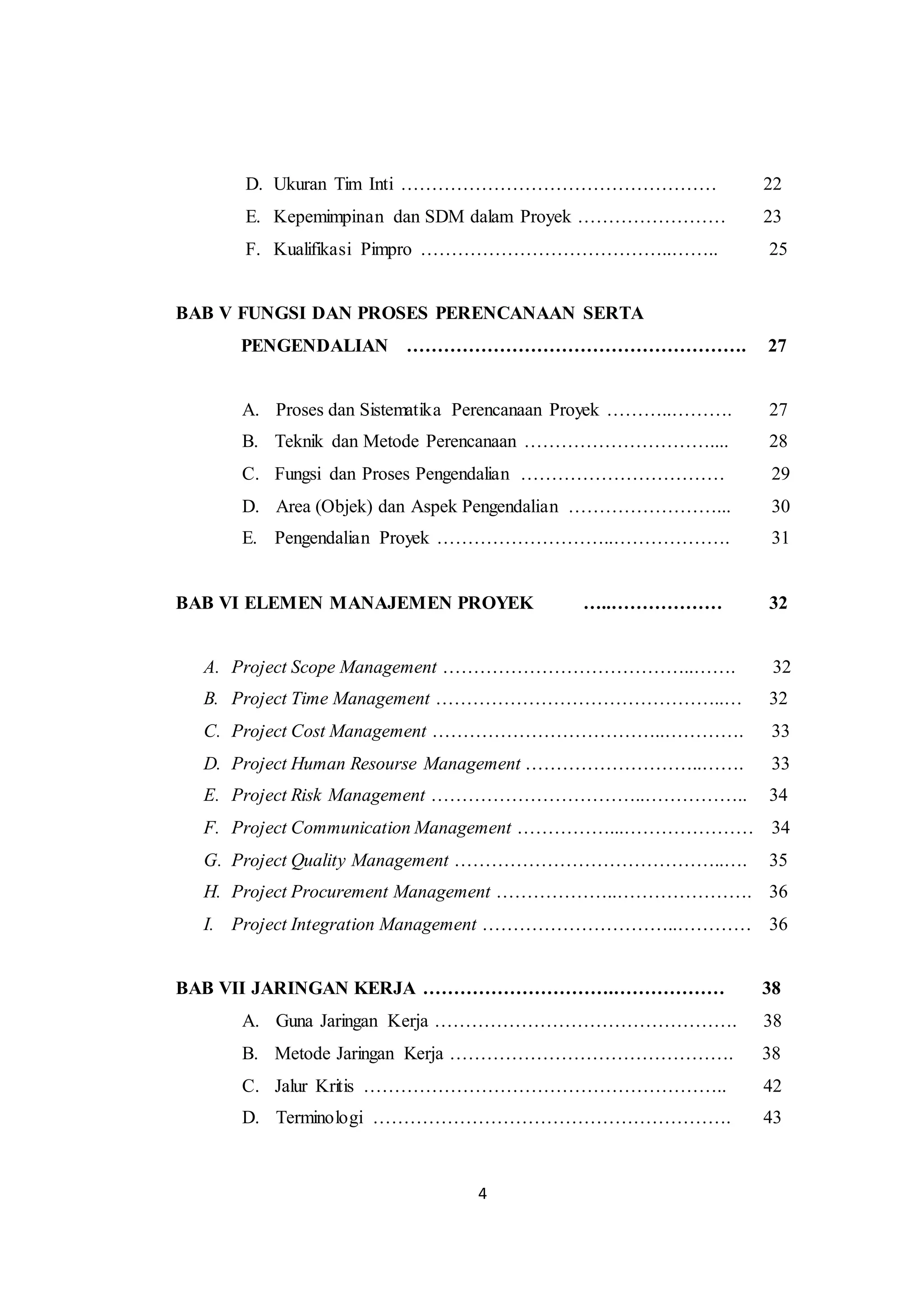 Modul kuliah Manajemen Proyek | DOCX
